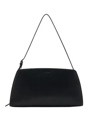 THE ROW Dalia Leather Baguette Bag - Black