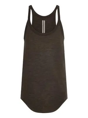 Rick Owens Wool-silk Pony Tank Top - Brown