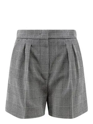 Max Mara Mxmagoraio Virgin Wool Shorts - Black