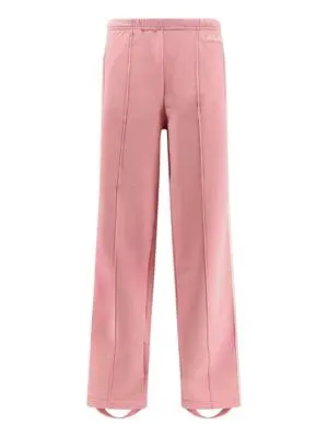 Miu Miu Technical Fabric Trousers With Contrasting Side Stripe - Pink