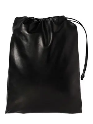 THE ROW Ray Leather Clutch Bag - Black