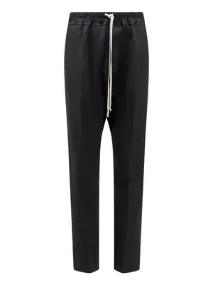 Rick Owens Cotton Trousers - Black