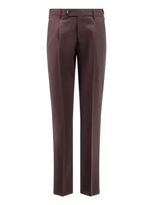 PT TORINO Virgin Wool Trousers - Brown