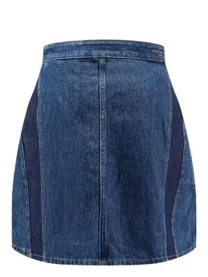 Givenchy Cocoon Denim Mini Skirt - Blue