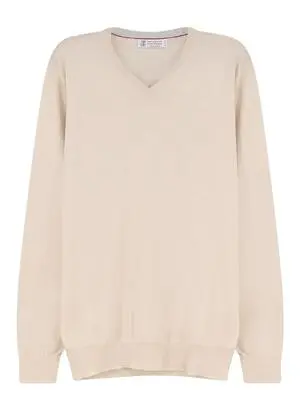 Brunello Cucinelli Cashmere Sweater - Beige