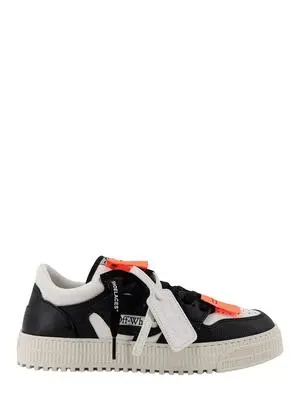 Off-White 3.0 Court Low Top Leather Sneakers Black