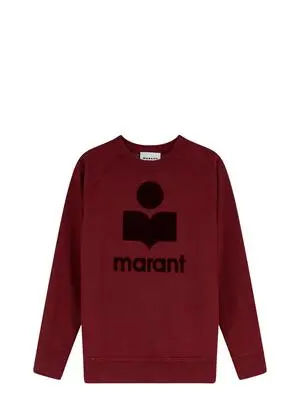 MARANT ETOILE Milly Ny Recycled Cotton Sweatshirt - Red