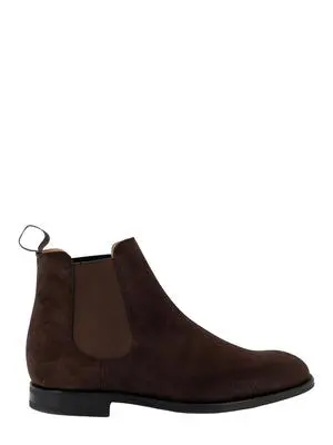 Church's Chelsea Boots In Vintage-effect Suede - Brown