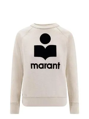 MARANT ETOILE Recycled Cotton Blend Sweatshirt - Beige