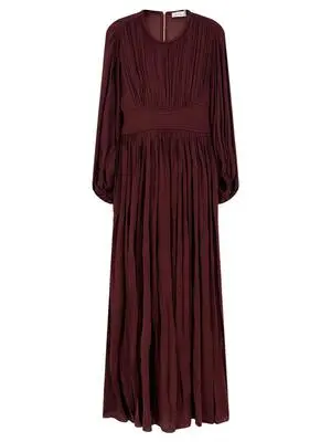 Zimmermann Luna Billow Stretch Viscose Long Dress - Red