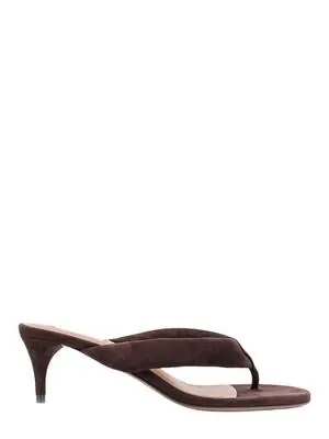 Alaïa Suede Heeled Sandals - Brown