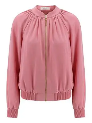 JOSEPH Mira Satin Jacket - Pink