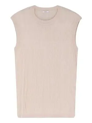 JOSEPH Calife Silk And Cotton Tank Top Beige