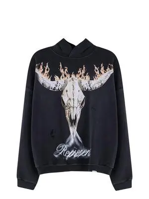 REPRESENT Cotton Sweatshirt - Black