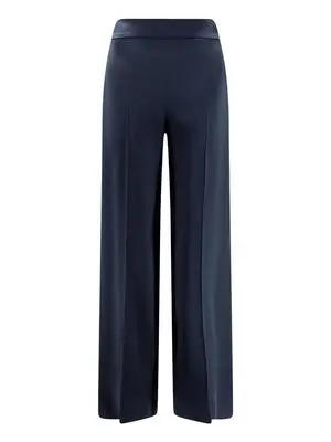 JOSEPH Silk Trousers Blue