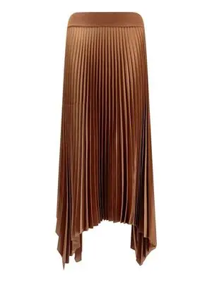 JOSEPH Pleated Skirt - Brown