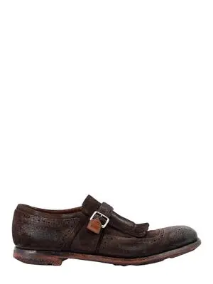 Church's Shanghai Loafers In Vintage-effect Suede - Brown