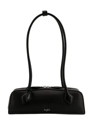 Alaïa Teckel Leather Shoulder Bag - Black