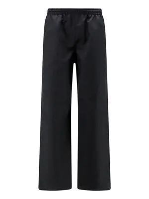Gucci Monogrammed Cotton Leisure Trousers - Black