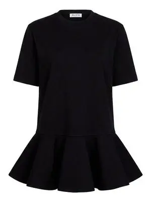 Alaïa Crinoline Cotton Jersey T-shirt - Black