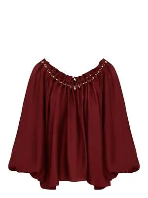Zimmermann Aster Silk Shirt - Red