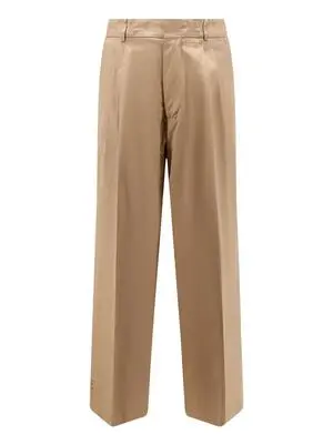 AMARANTO Cotton Trousers Brown