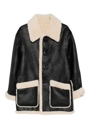 DUNST Reversible Eco-shearling Jacket - Black