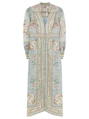 Zimmermann Roselight Linen Dress - Multicolor