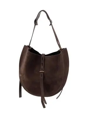 MINOBOSSI Suede Crossbody Bag - Brown