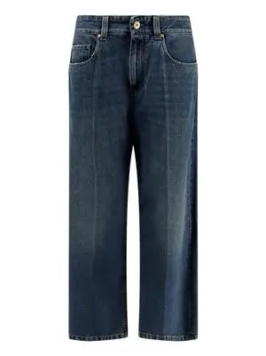 Brunello Cucinelli Contemporary Square Jeans - Blue