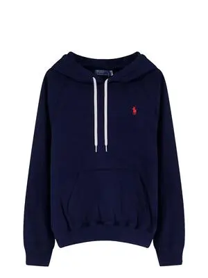Polo Ralph Lauren Cotton Blend Sweatshirt With Embroidered Logo - Blue