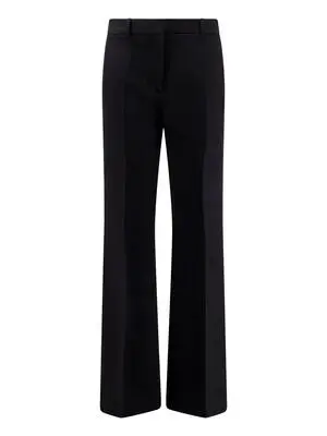 JOSEPH Tafira Viscose And Cotton Trousers - Blue