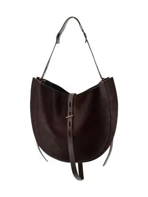 MINOBOSSI Liz Pony Skin Shoulder Bag - Brown
