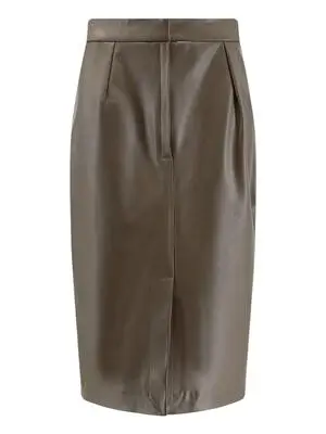 Stella McCartney Alter Mat Midi Skirt - Brown