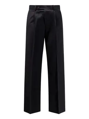 TONYWACK Wool Blend Trousers - Black
