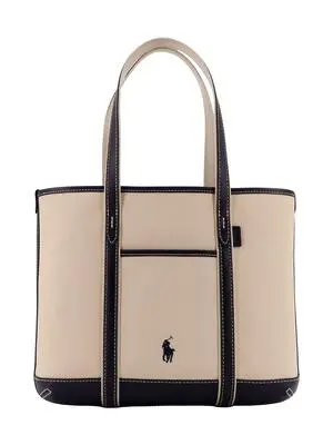 Polo Ralph Lauren Canvas Shoulder Bag - Beige