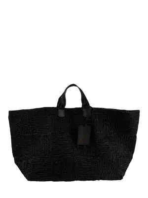 IBELIV Wild Raffia Shoulder Bag - Black