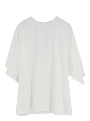 Stella McCartney Handkerchief Satin Top - White