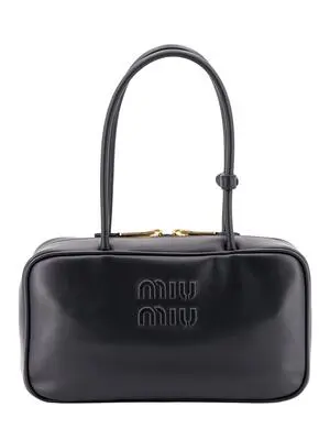 Miu Miu Beau Leather Handbag - Black