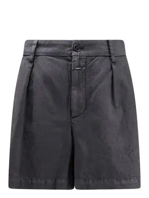Closed Fevyl Cotton And Linen Blend Shorts - Black