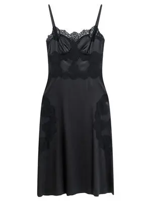 Dolce & Gabbana Slip Dress With Lace Details - Black