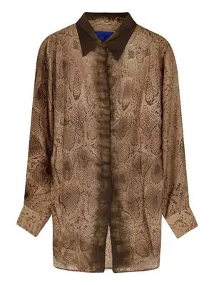 MES DEMOISELLES Silk Shirt - Brown