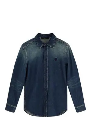 Gucci Certified Washed Cotton Denim Shirt - Blue