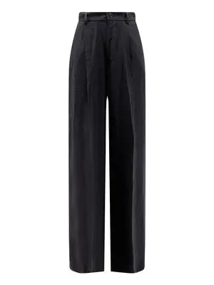 HEVO Torreveneri Modal Blend Trousers - Black