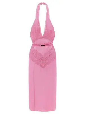 Gucci Silk Satin Midi Dress - Pink