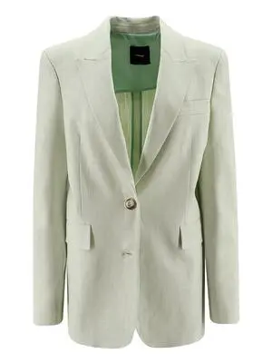 Pinko Faith Viscose Blend Blazer - Green