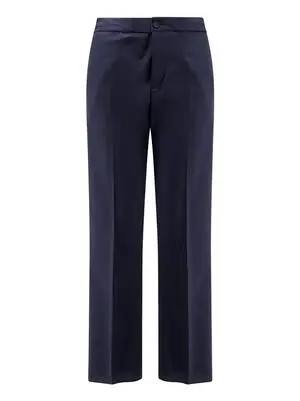 HEVO Torre Chianca Wool Blend Trousers - Blue