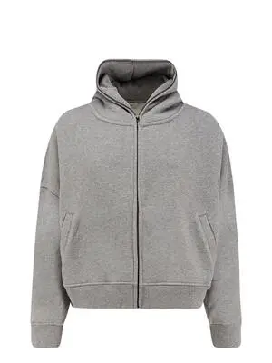 ENTIRE STUDIOS Zip Cotton Sweatshirt - Grey