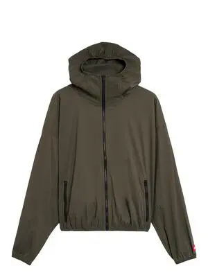 The North Face Packable Nylon Hooded Jacket - Green
