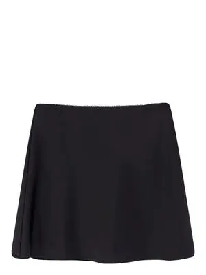 DUNST Satin Skirt With Shorts - Black